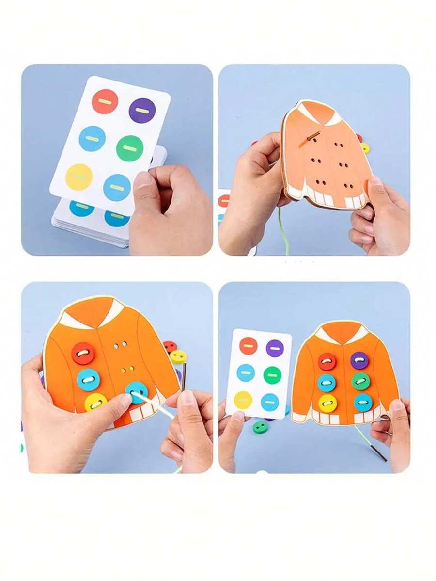 Enhance Your Child's Life Skills With This Fun DIY Threading Button ...