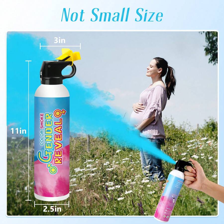 Gender Reveal Fire Extinguisher Color Blaster | 2 Packs Blue Gender ...