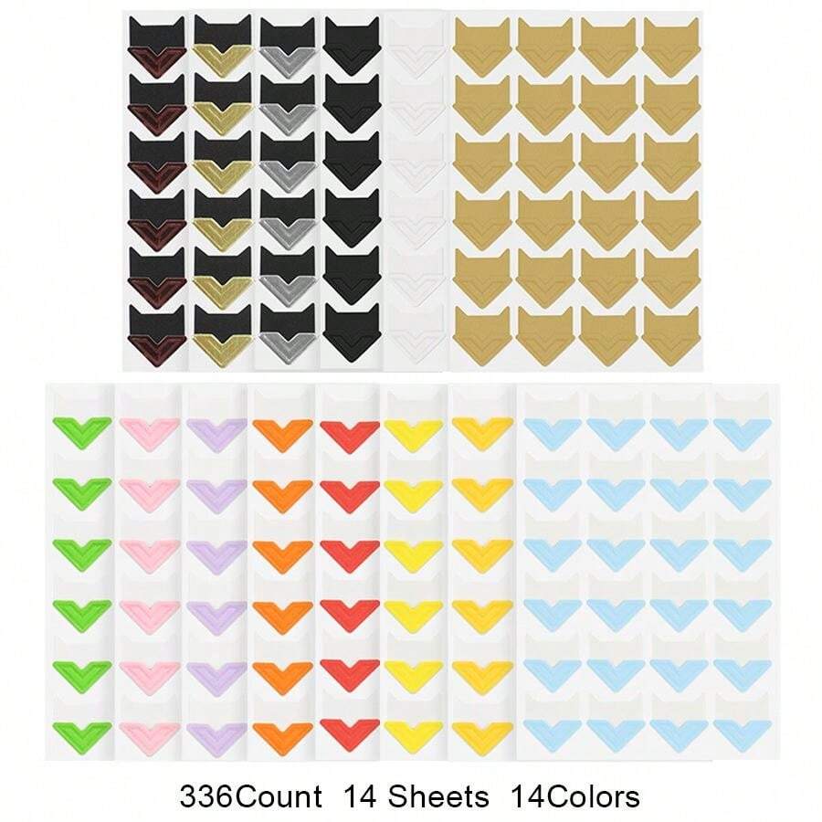 336 Count Photo Mounting Corners Photo Corners Self Adhesive For DIY ...