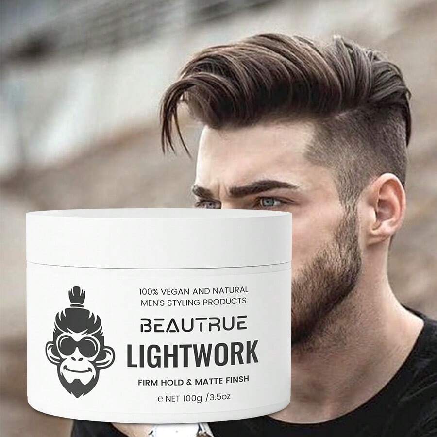 100g Men's Hair Styling Product Matte Wax All Hair Types Strong Hold ...