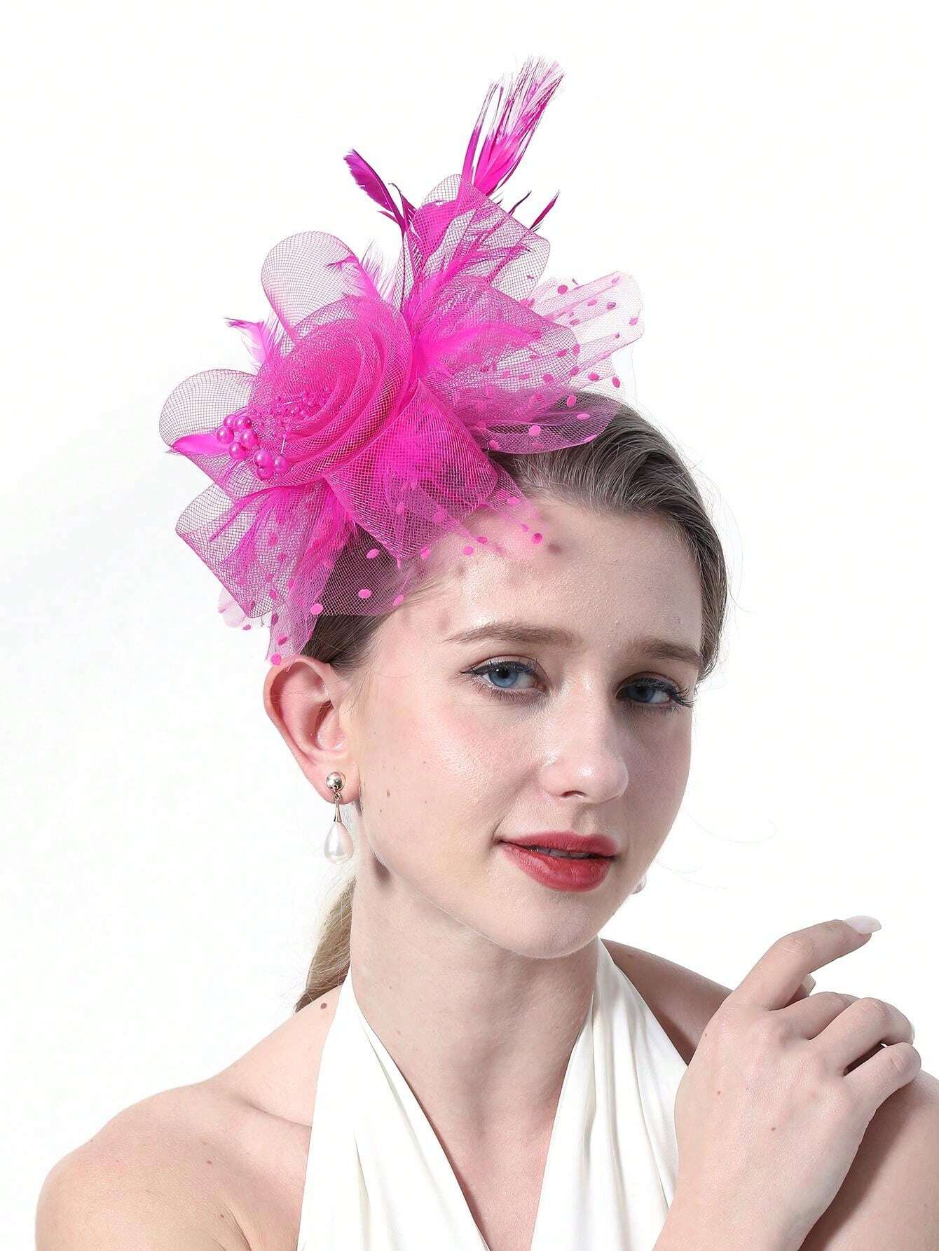 Fascinators For Women Tea Party Headband Kentucky Derby Hats Flower ...