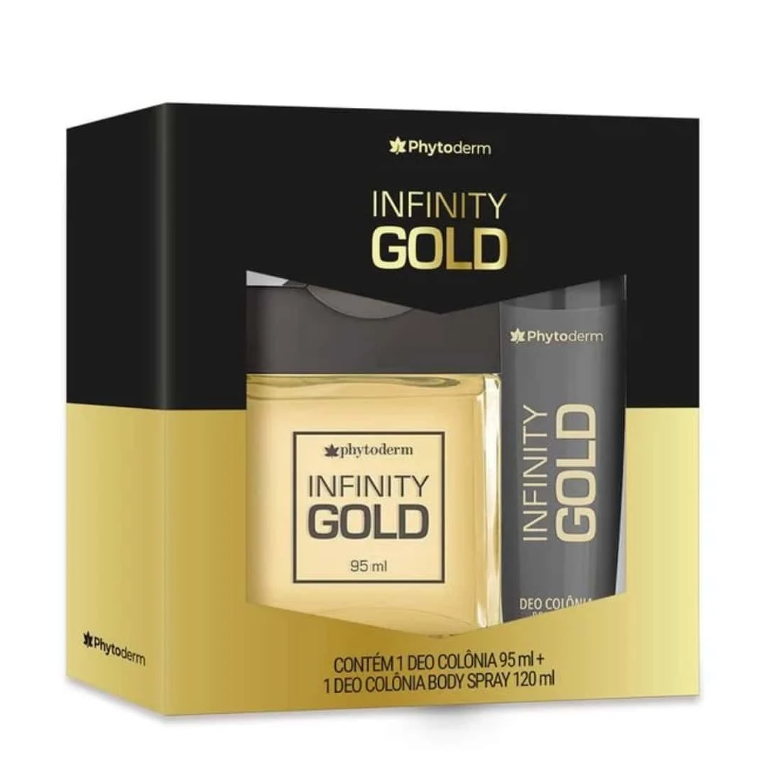 Kit Phytoderm Infinity Gold Deo Colônia 95ml + Body Spray 120ml | SHEIN ...
