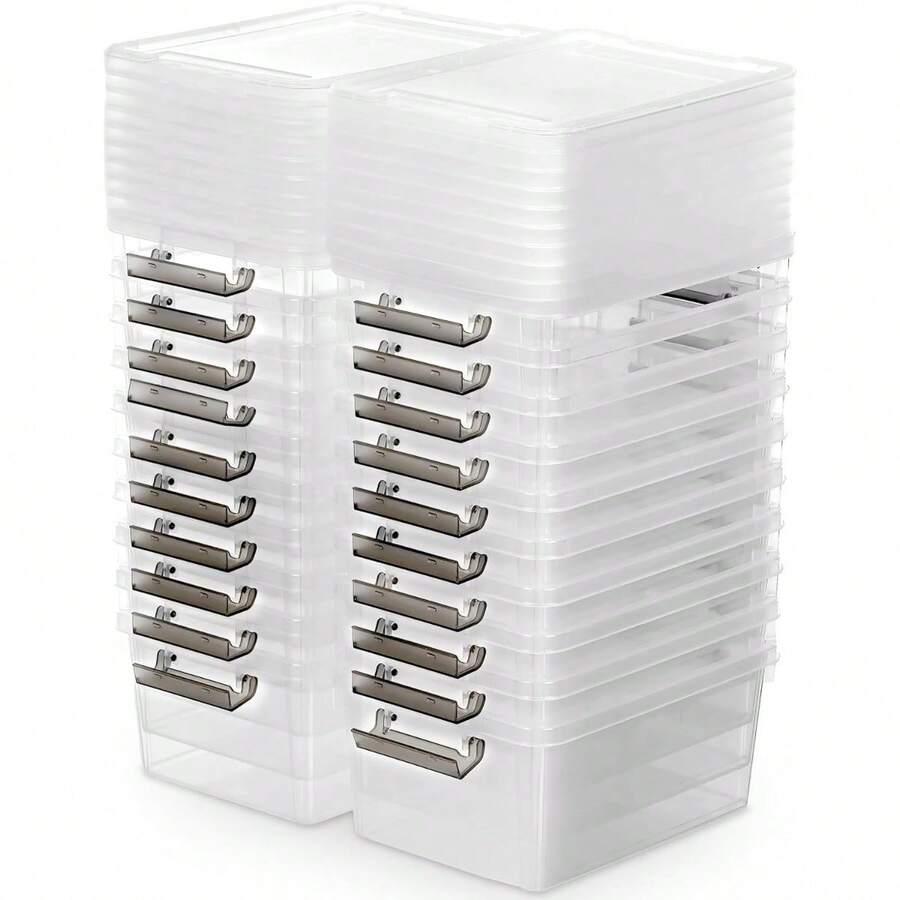 Citylife 1.3 QT 20 Packs Small Storage Bins Plastic Storage Container ...