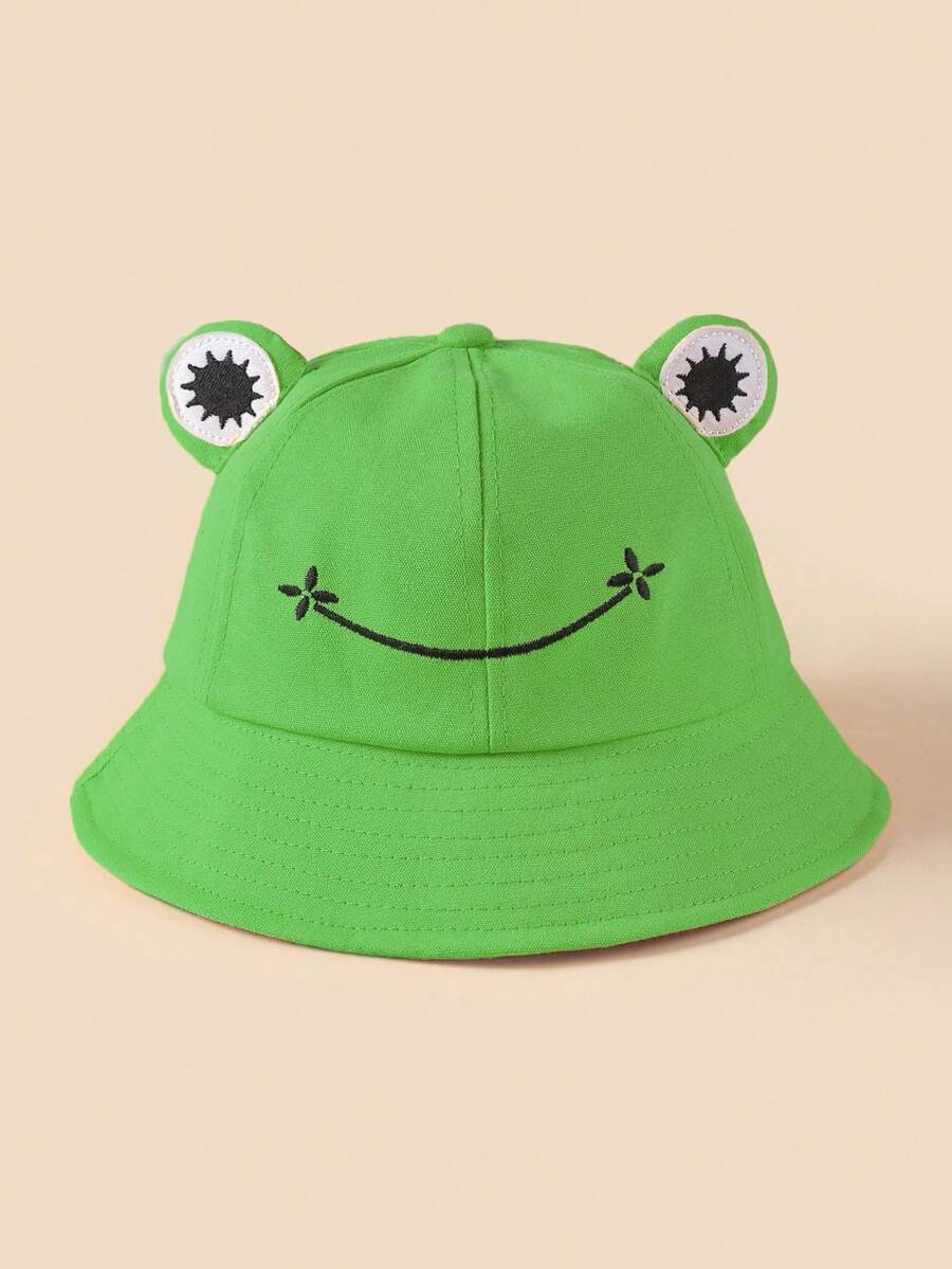 Girl Bucket Hat, Frog Bucket Hat, Green Hat, National Day Accessories ...