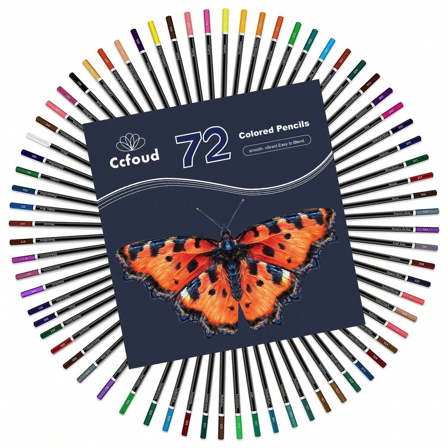 Set de lápices de colores de 72 piezas con núcleo suave para dibujo ...