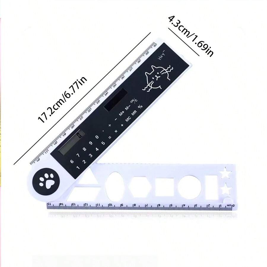 Miniature And Multifunctional Calculator, Solar-Powered, With Rotating ...
