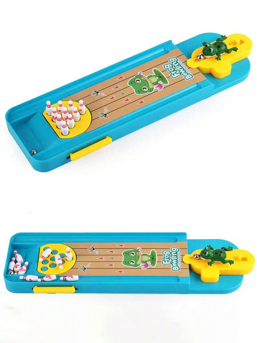 1pc Desktop Bowling Set Fun Frog Launcher Ball-Shooting Game For ...