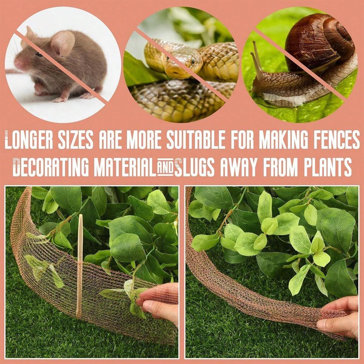 Copper Mesh, Rustproof Copper Mesh Roll For Rodent, Bat & Snail ...