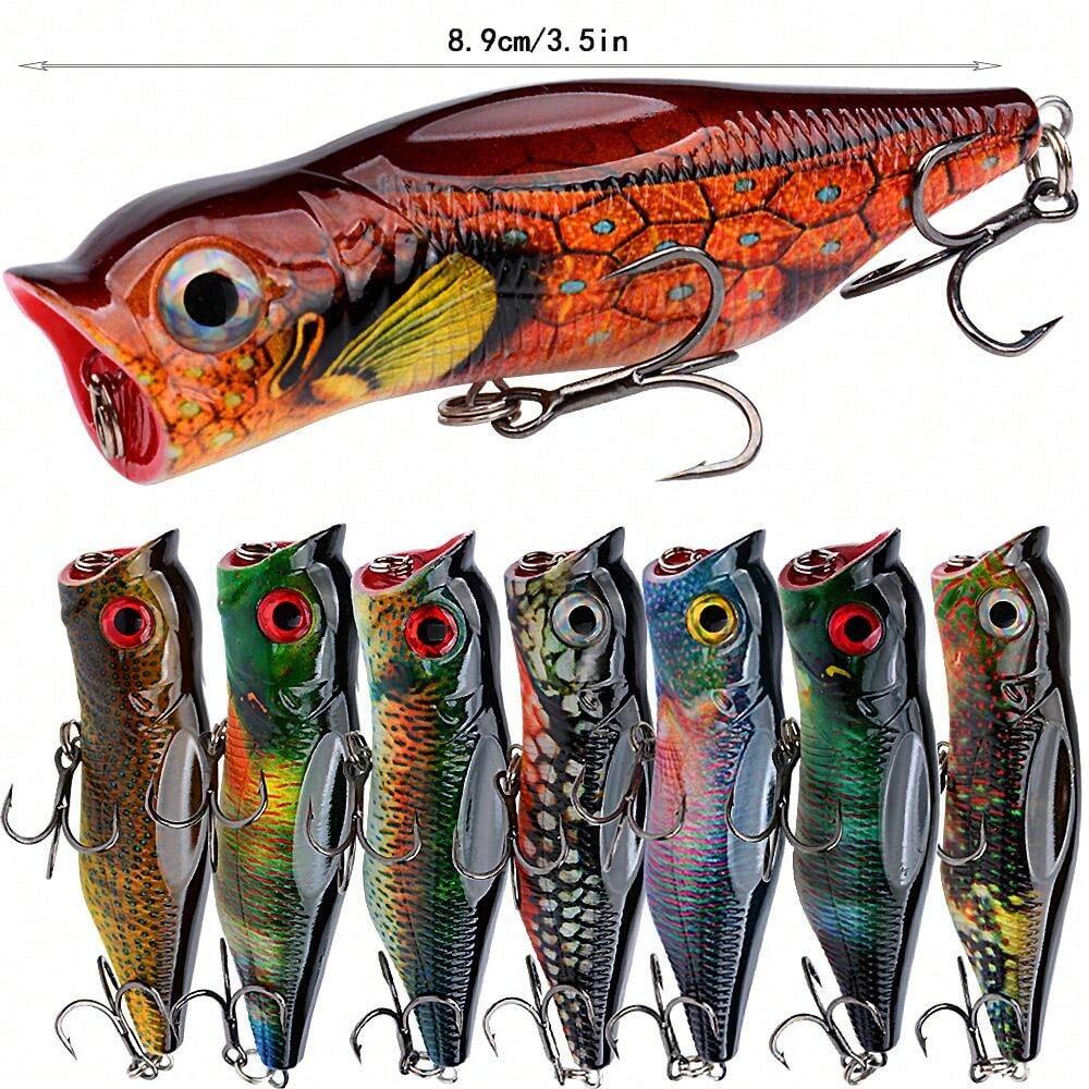 Topwater Pencil Popper Lures Swimbaits Floating Hard Lures For Bass ...