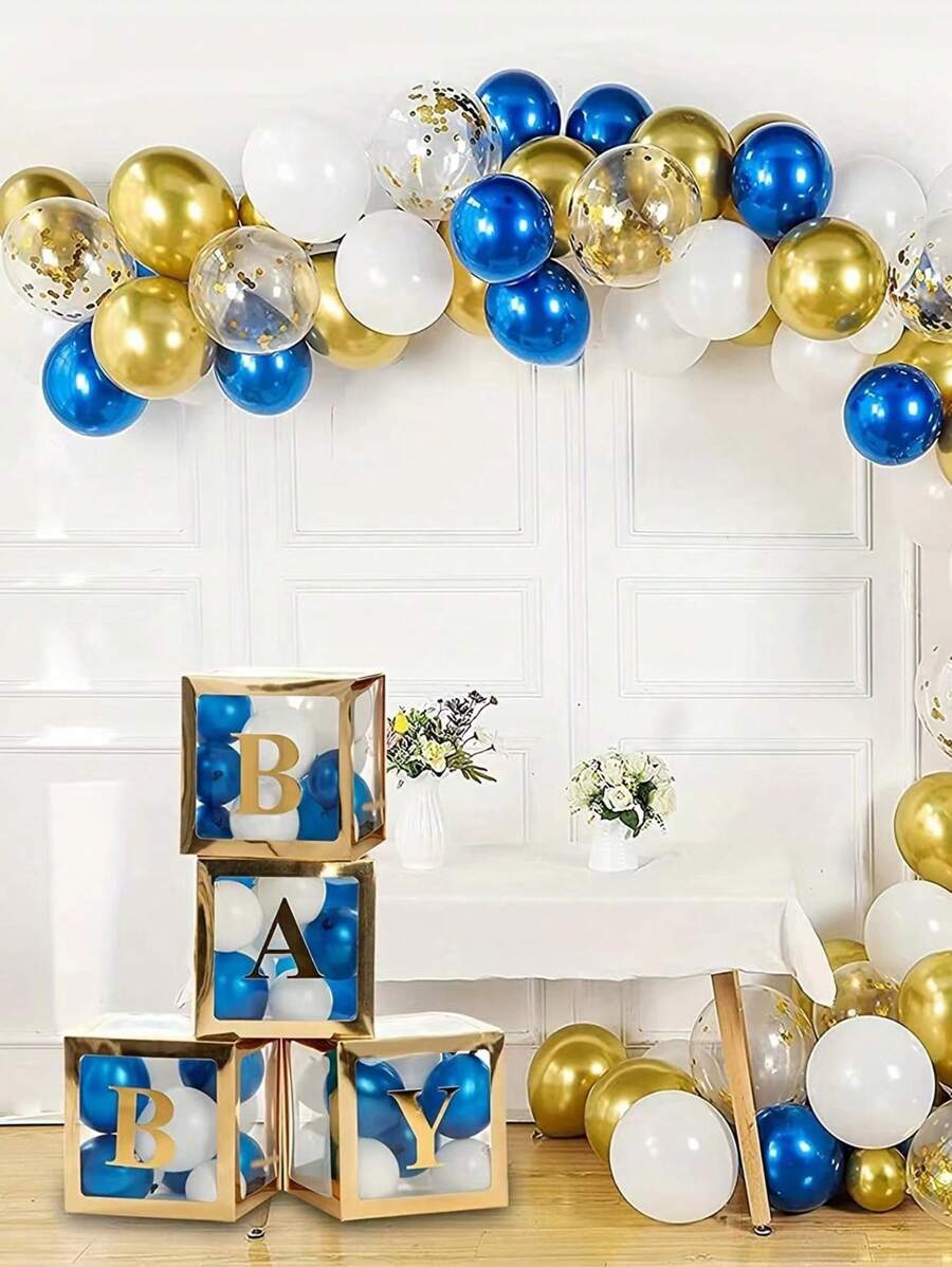 Festival Party Gift Package Box With Balloon And Letter Design, Ideal ...