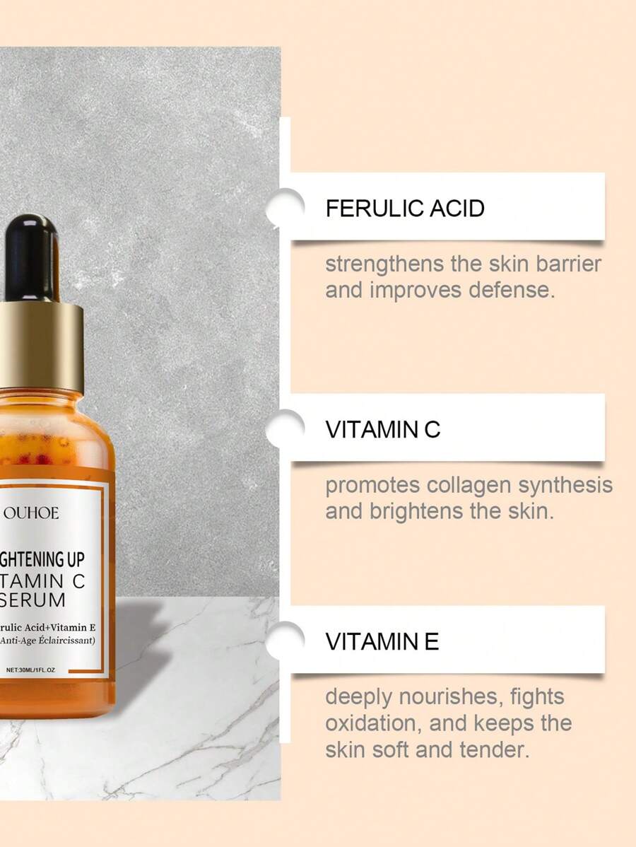 Vitamin C Face Serum Set, Retinol Anti Aging Facial Brightening Serum ...