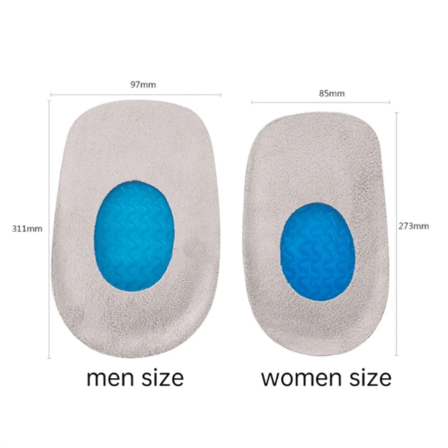 Silicone Gel Insoles Heel Cushion For Feet Soles Relieve Foot Pain ...