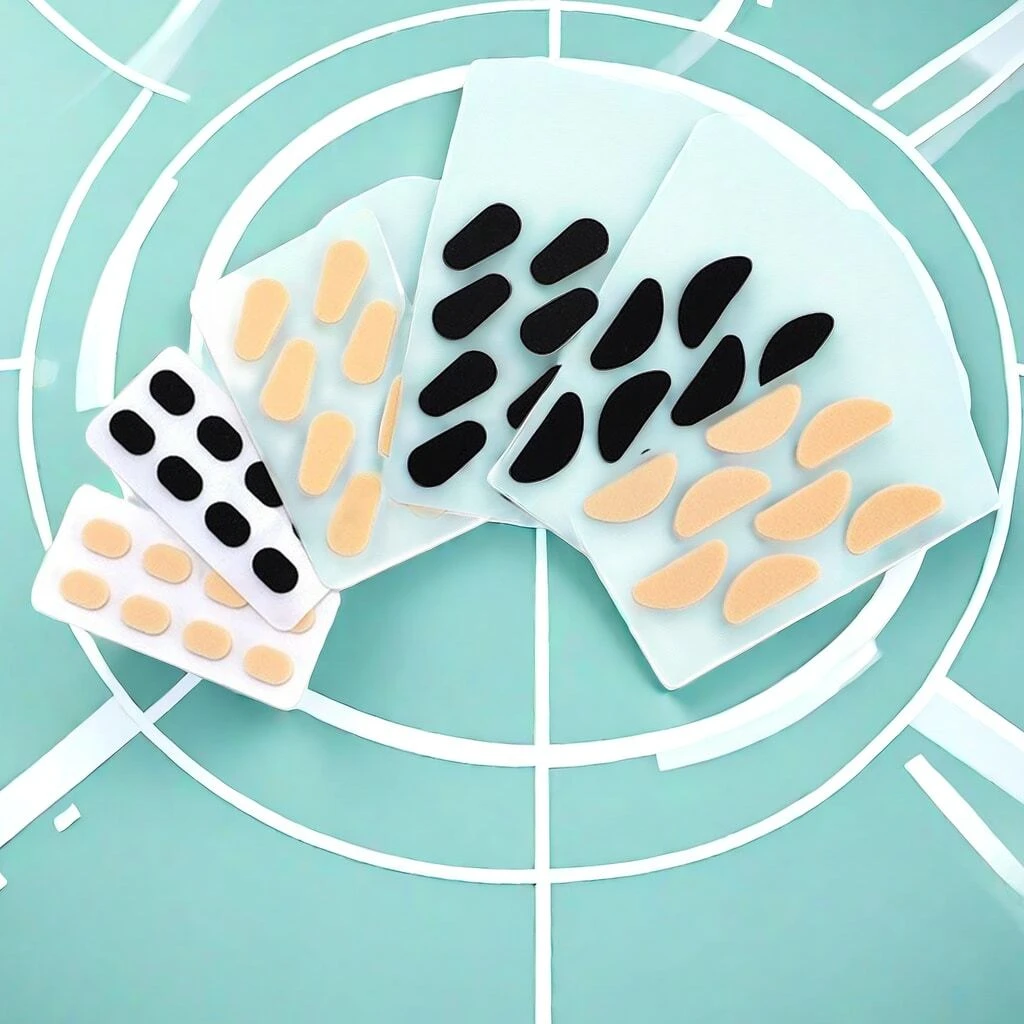 8 paires/pack Tampons de nez pour lunettes en éponge EVA souple ...