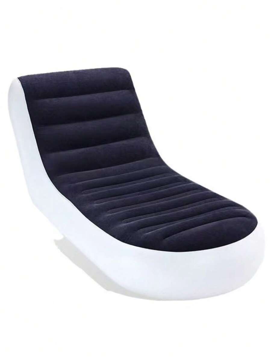 Outdoor Portable Inflatable Sofa, Single Flocked Back Inflatable Sofa ...