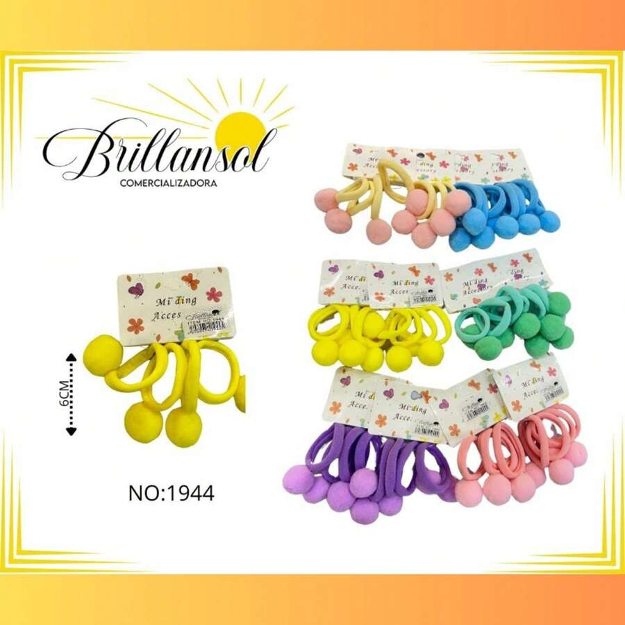 12 Piezas de Donas / Bandas para el Pelo / Crunchies Diferentes Colores ...