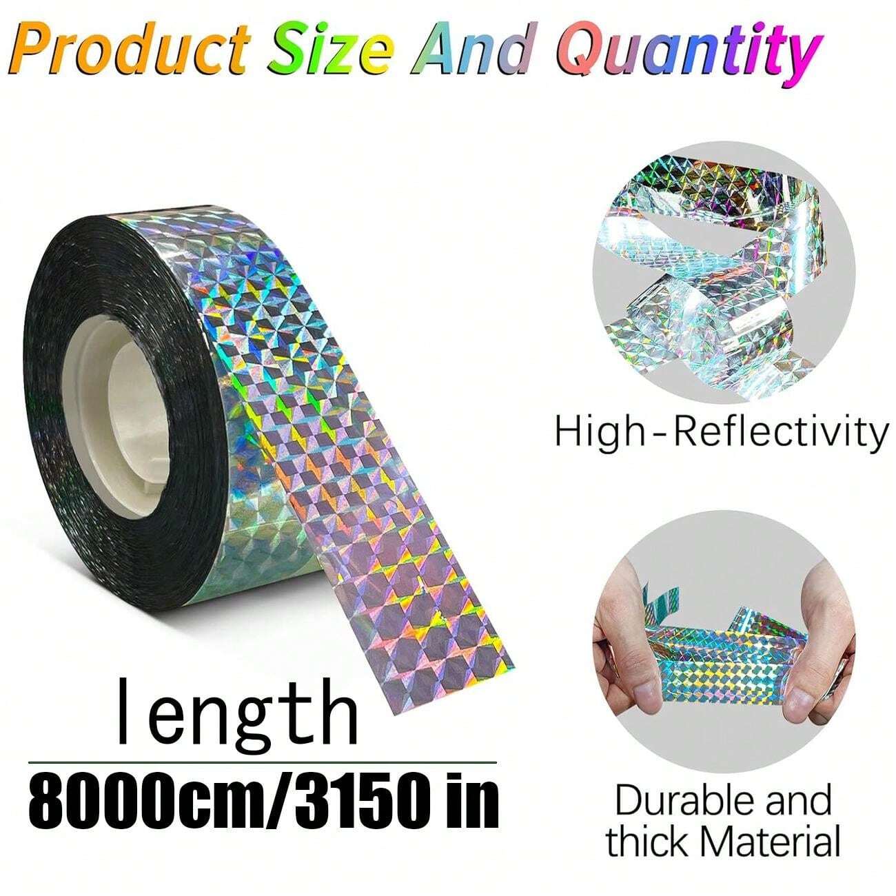 Effective Birds Scare Ribbon, Reflective Flash Reflectors To Keep ...