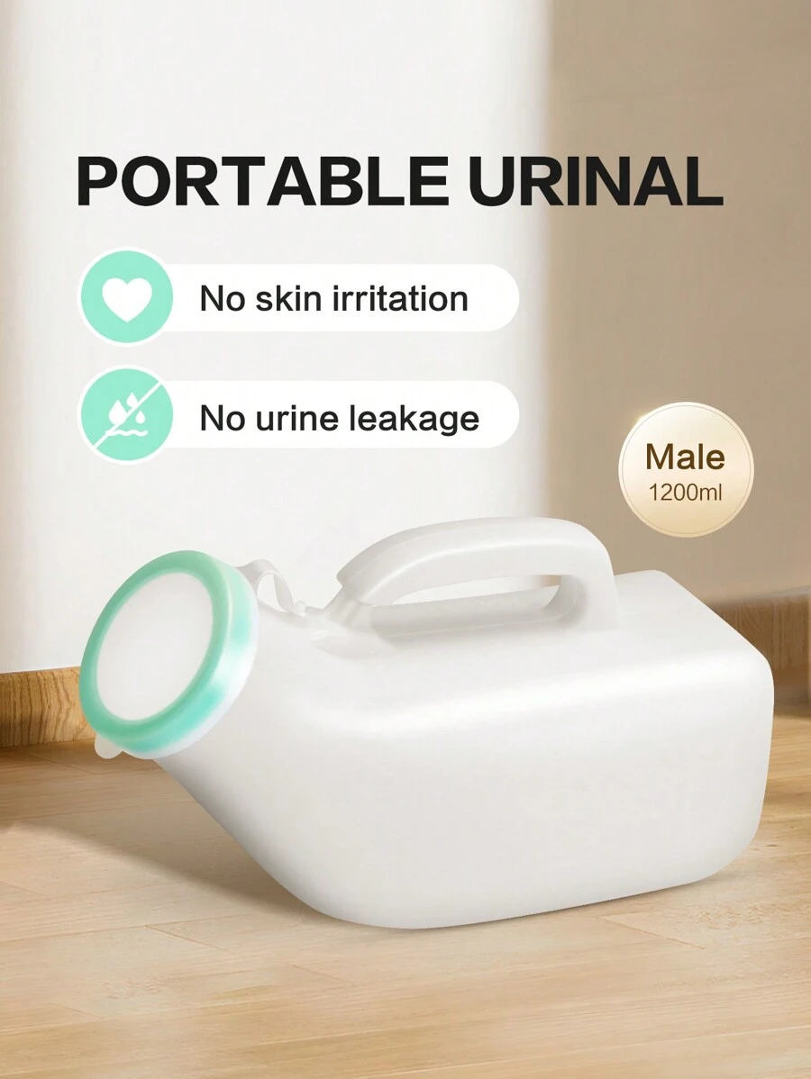1200ml Portable Urinal Pee Bottle Male Urine Container Outdoor Travel ...