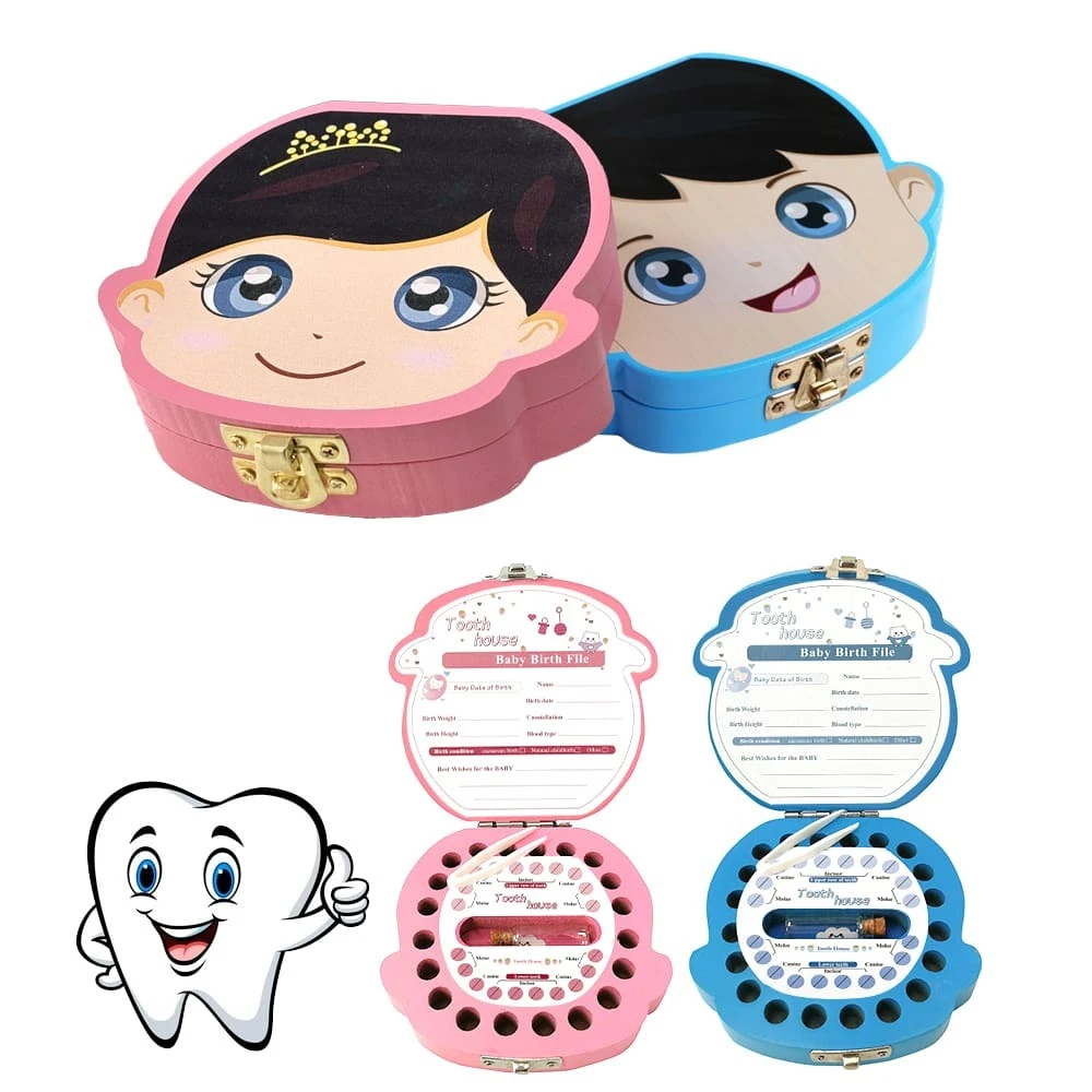 Baby Tooth Fairy Keepsake Box | Child Tooth Saver & Holder Gift Box For ...