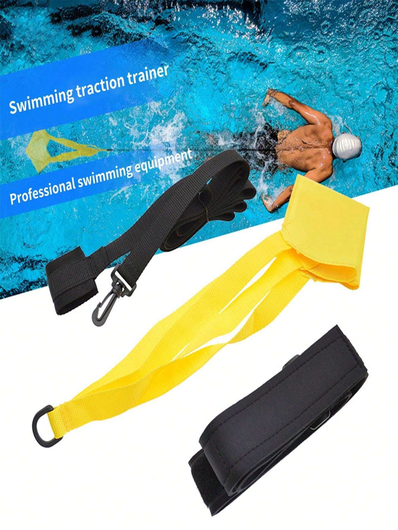 1 Set Swimming Resistance Parachute With Waist Belt Adjustable Drag ...