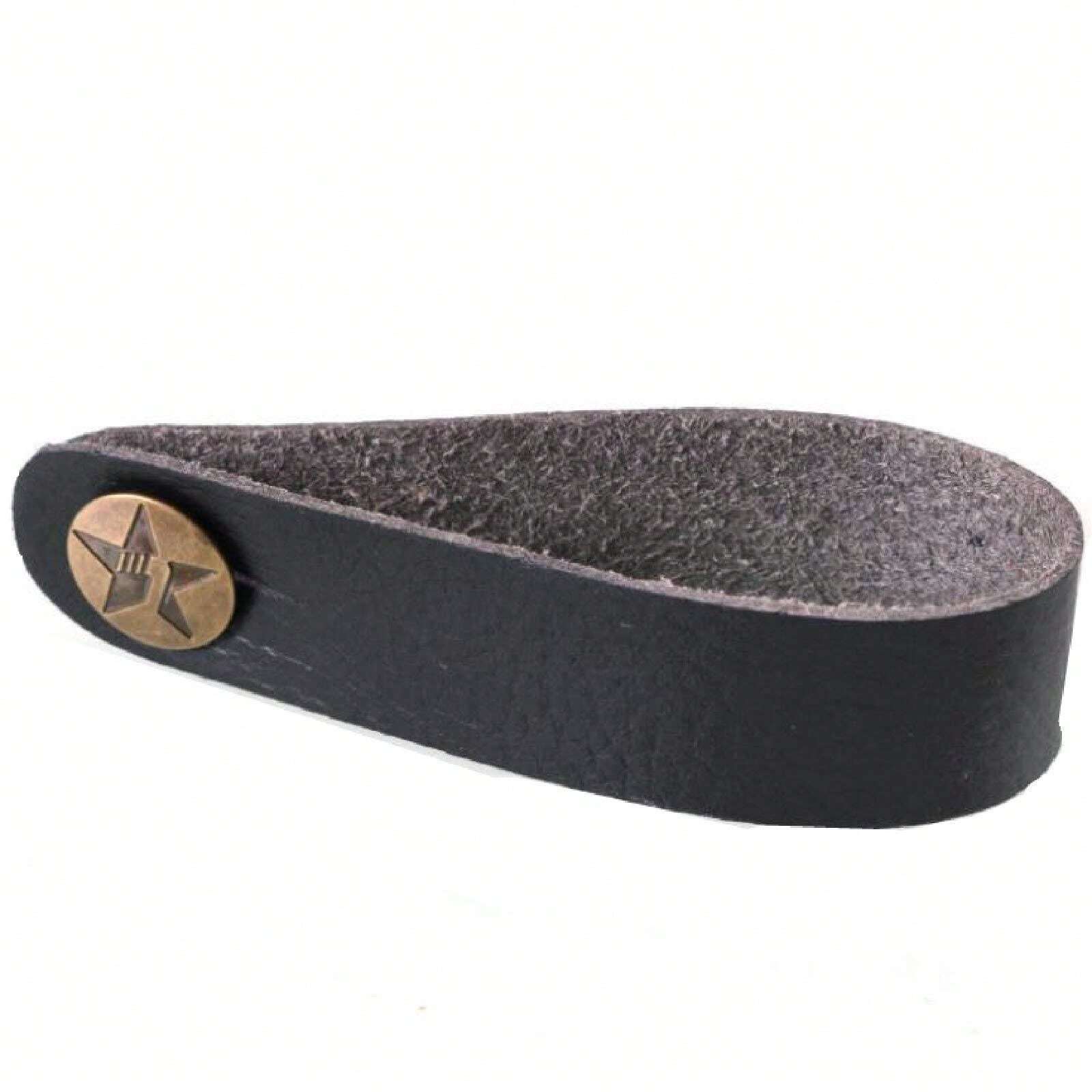 Miwaye Guitar Strap String, Black Leather Guitar Neck Strap Button ...