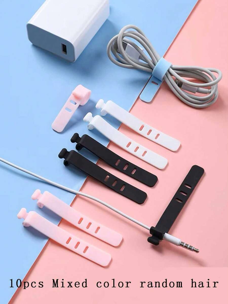 Cable Organizer Earphone Soft Rubber Band Winder Wrapping Tool, Cable ...