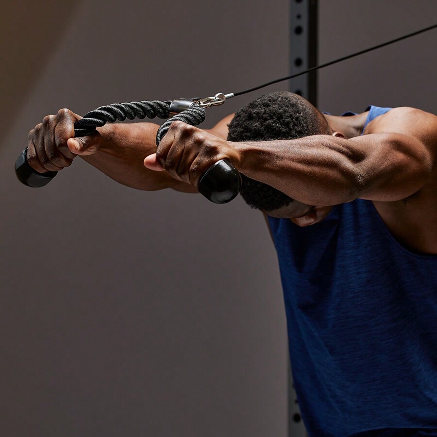 Tricep Rope Cable Attachment, 27 Inches Exercise Machine Pulley System ...