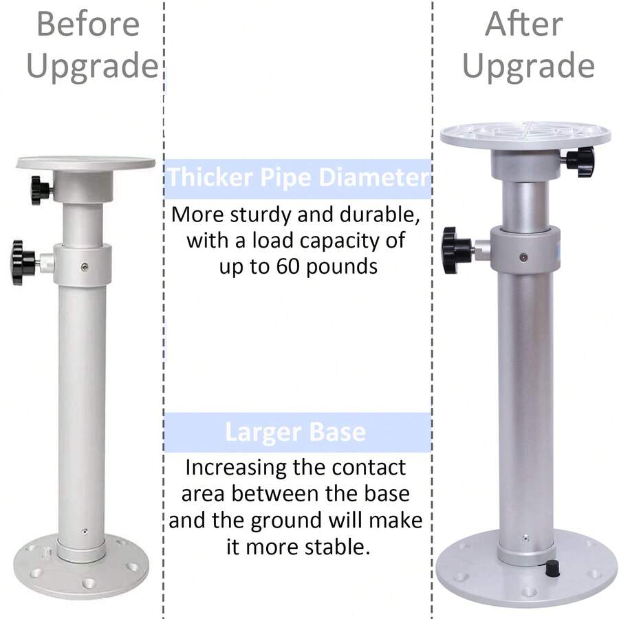 HWHongRV Adjustable Base Table Frame For RV, Caravan, Motorhome, Boat ...
