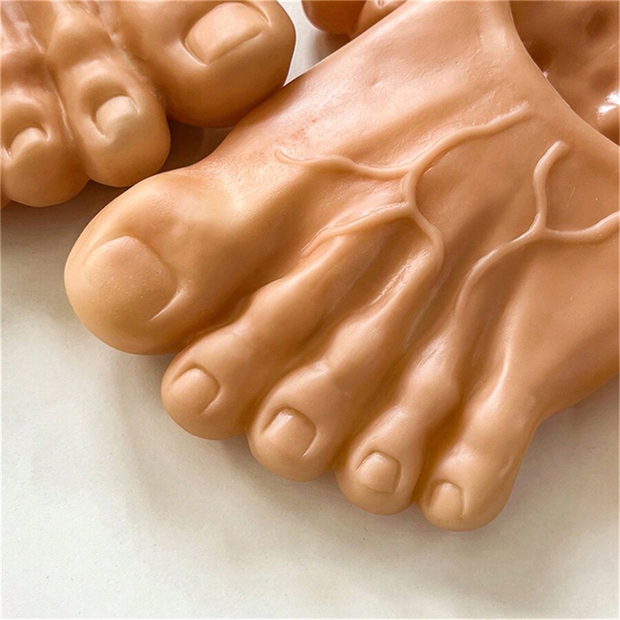 Unisex Funny Slippers, Couples Home Shoes, Men's Big Toe Beach Sandals ...