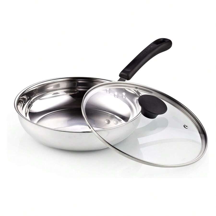 Pots And Pans Set Induction Kitchen Cookware Set Basics Stainless Steel ...