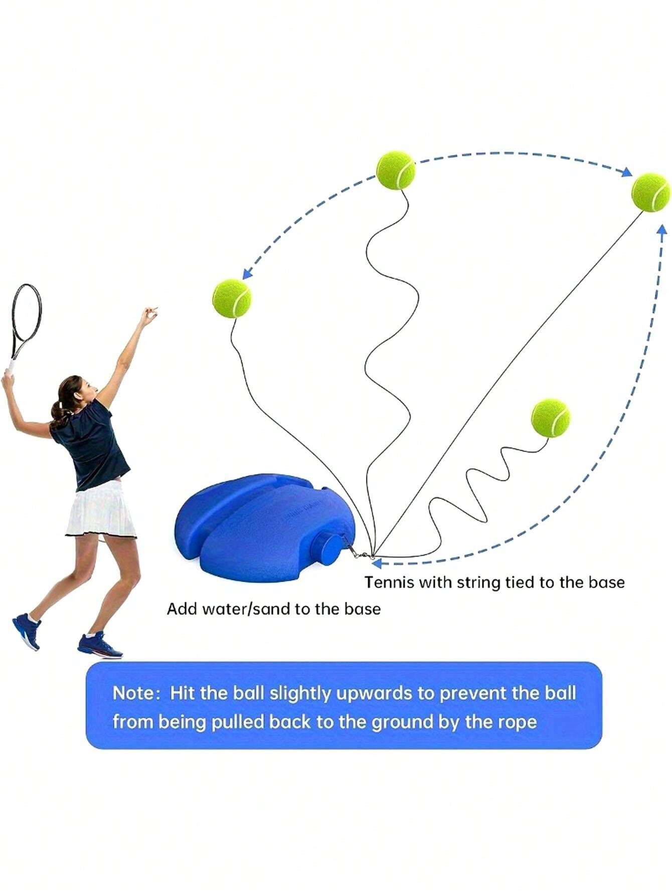 Single Tennis Training Base Tennis Trainer With String Tennis Trainer ...