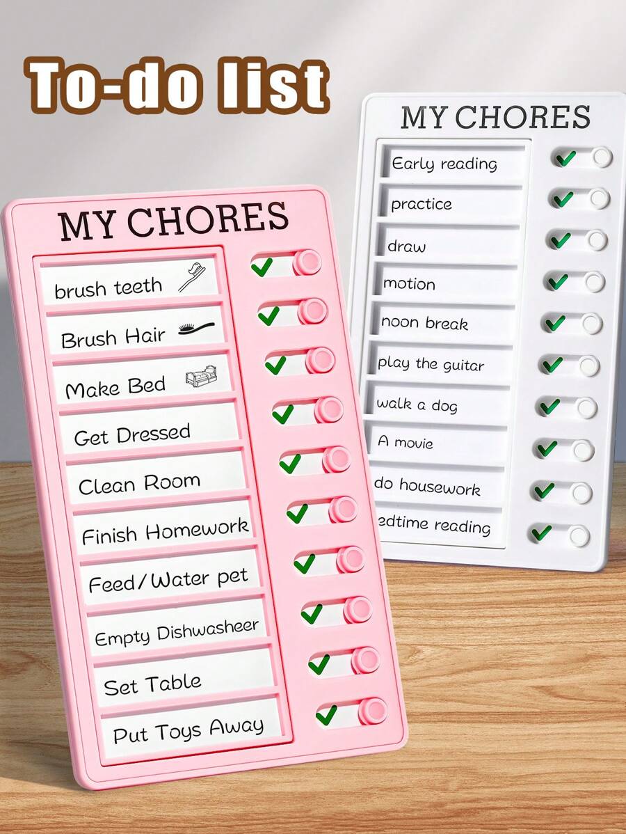 1 pièce Tableau de liste de tâches, tableau de mémo portable amovible ...