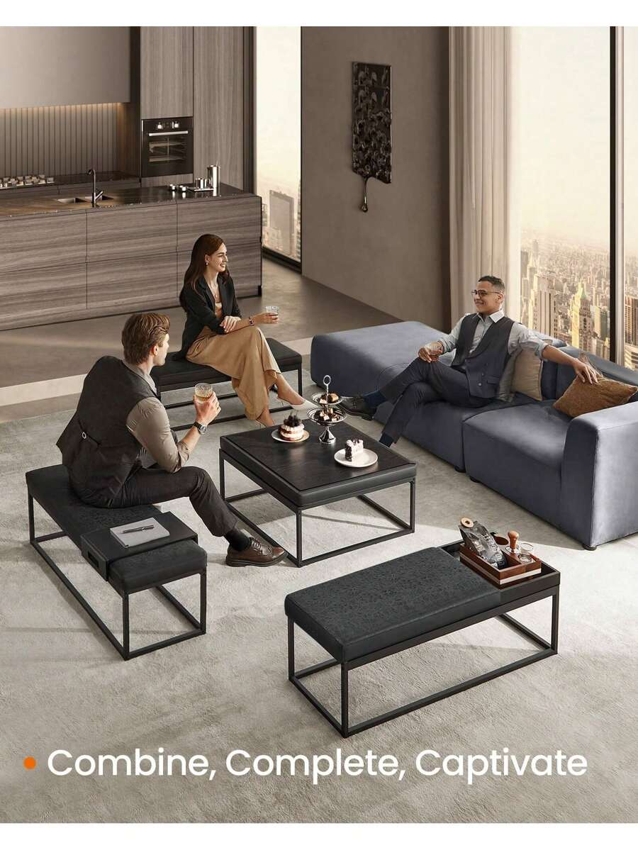 SONGMICS LUIZ Collection - Ottoman Bench, End Of Bed Bench, Reversible ...