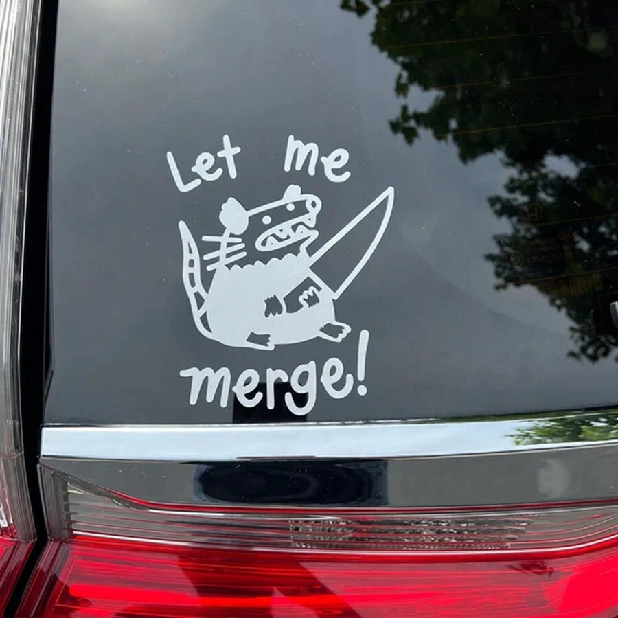 Possum Sticker For Car, Let Me Merge Sticker, Possum Lover Sticker ...