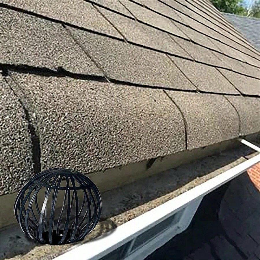 Gutter Guards Flexible Rust-Free Roof Filter Cover Anti-Blocking Round ...