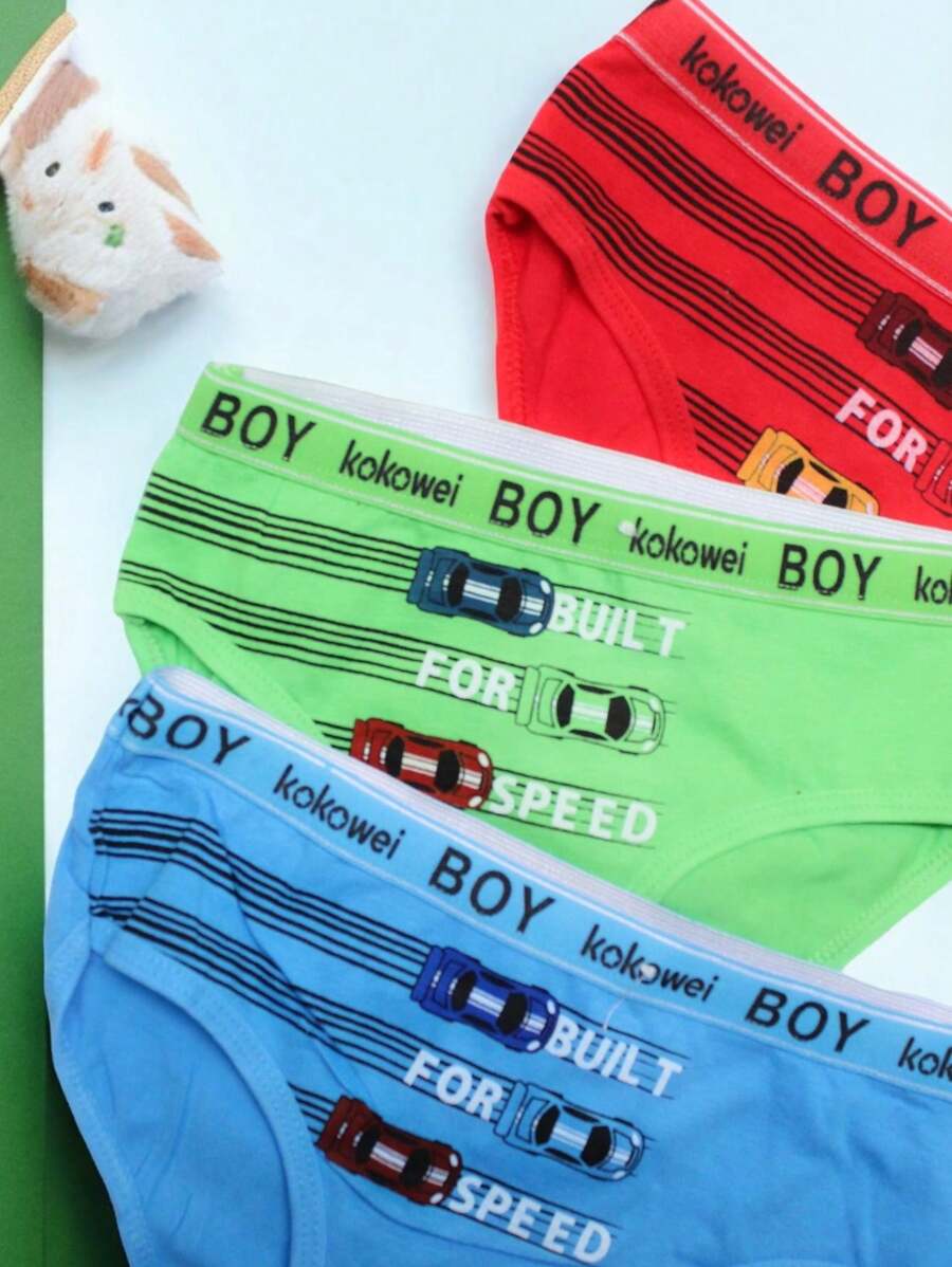 3 hermosos calzones de niño con estampado de carreras, muy comodo y en ...