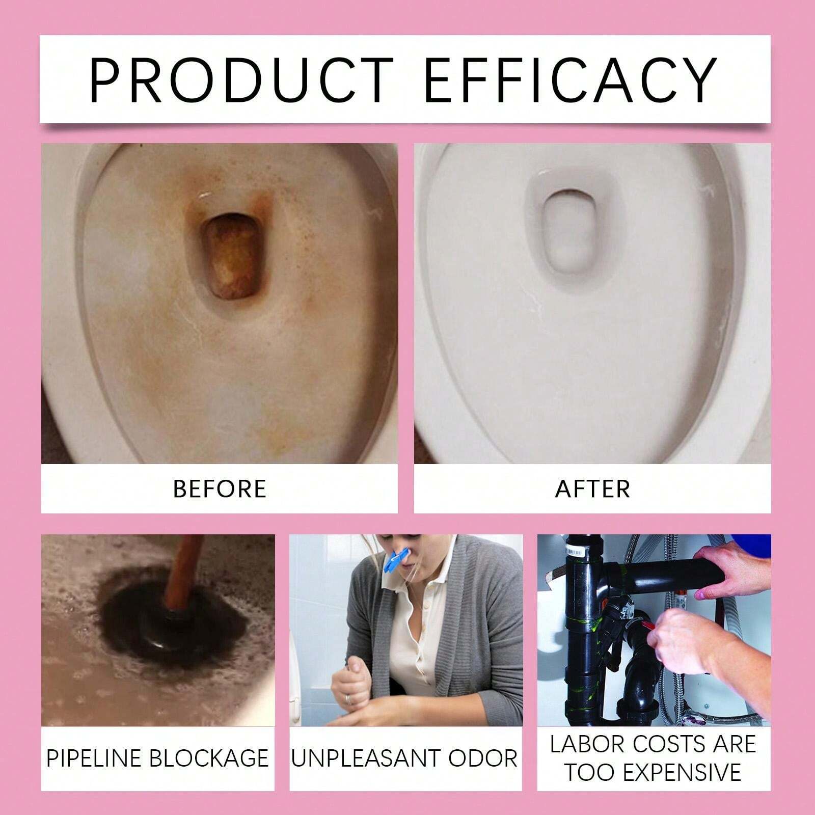 Toilet Cleaning Effervescent Tablets, Bucket Pack, Strong Dirt & Stain ...