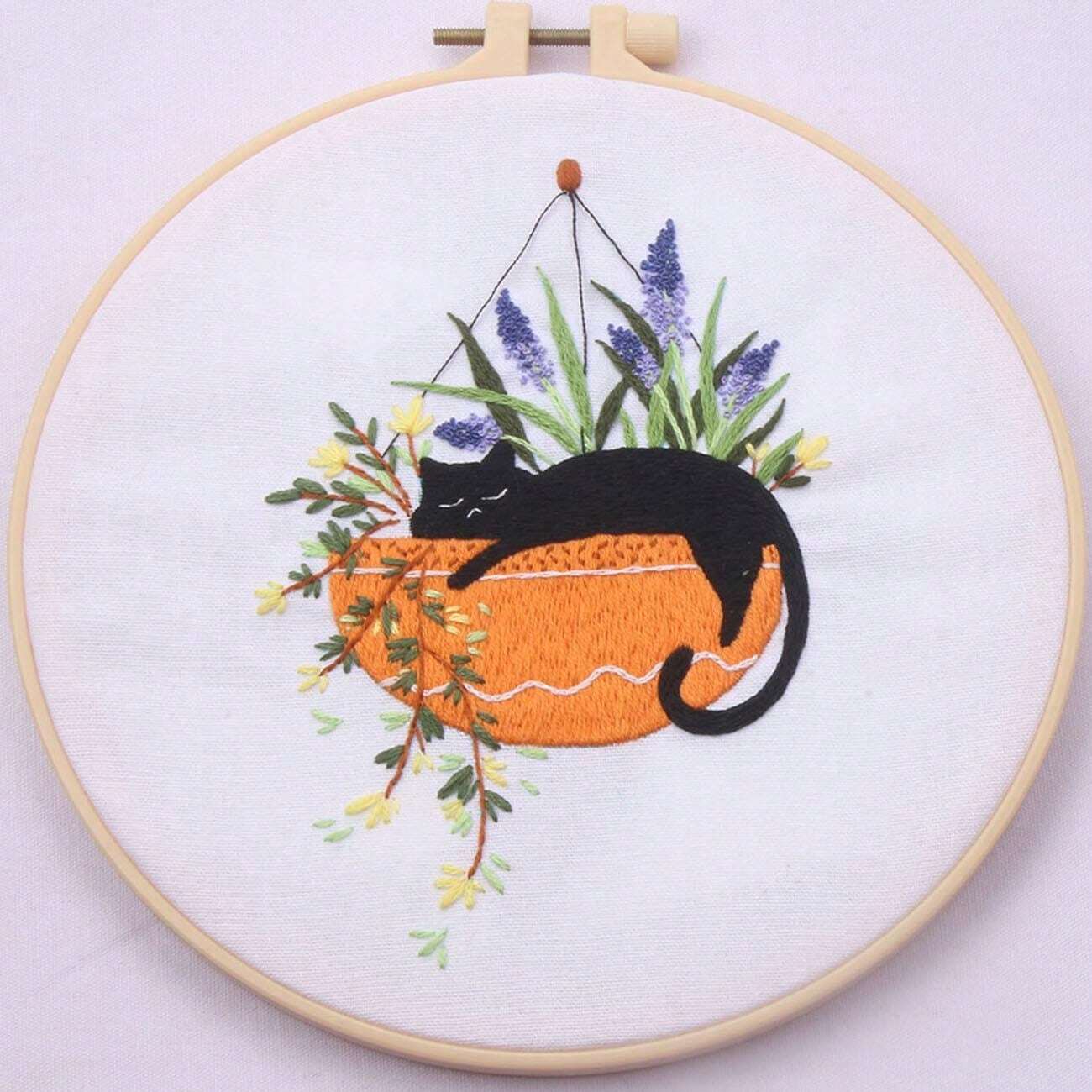 Ensemble de matériaux de broderie DIY - Kit de matériaux de broderie ...