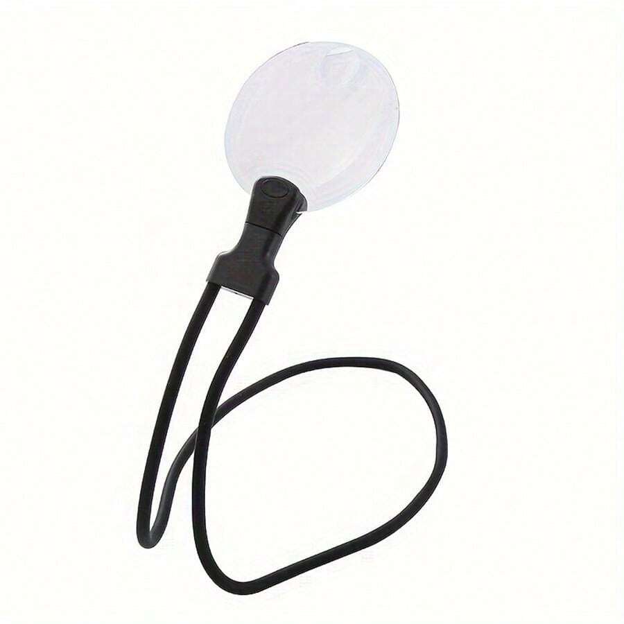 Neck Hanging Hands-Free Magnifying Glass, 5X Head-Worn Magnifier For ...