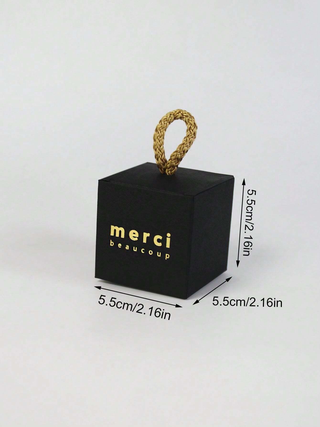 10pcs Chic 'Merci Beaucoup' Mini Gift Boxes In Assorted Colors With ...