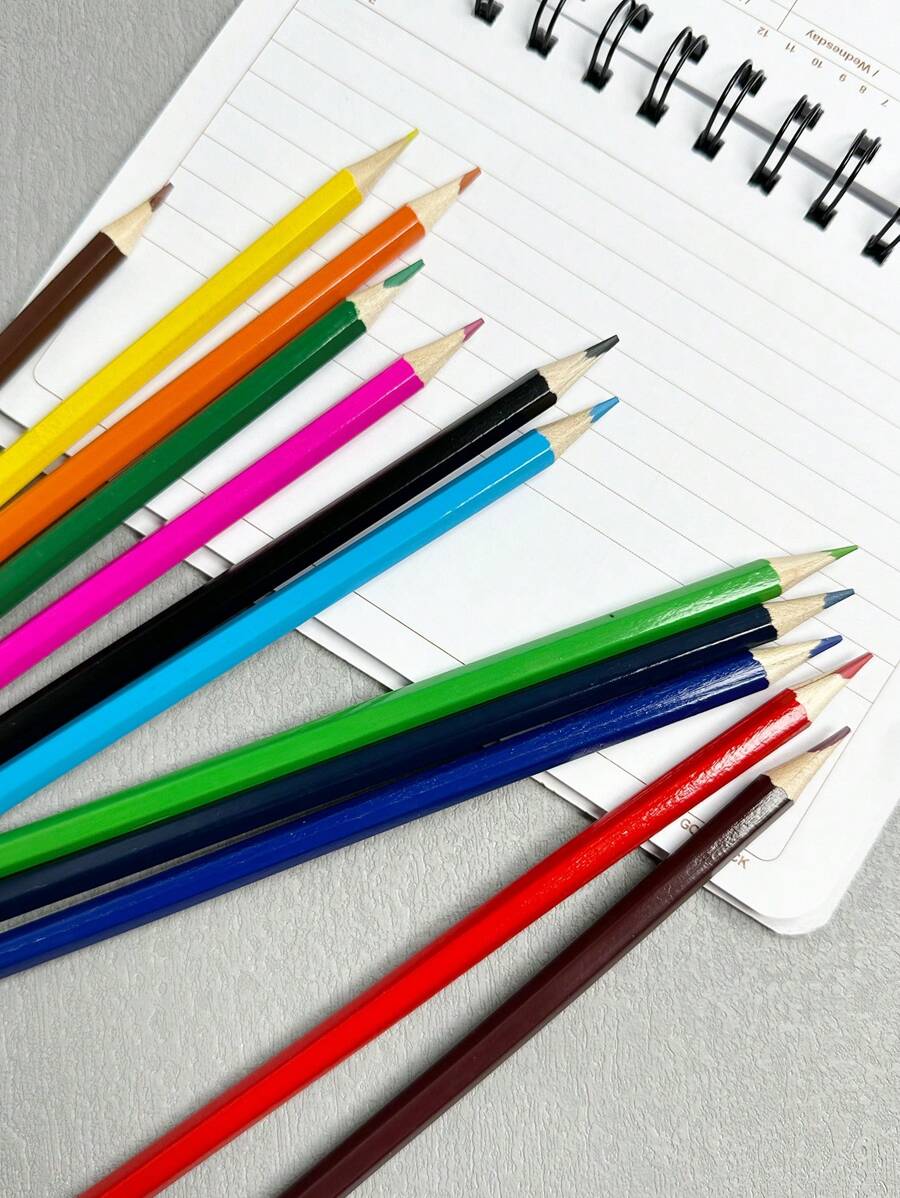 12 Cute Cartoon Colored Pencils For Students To Draw, Doodle, And ...