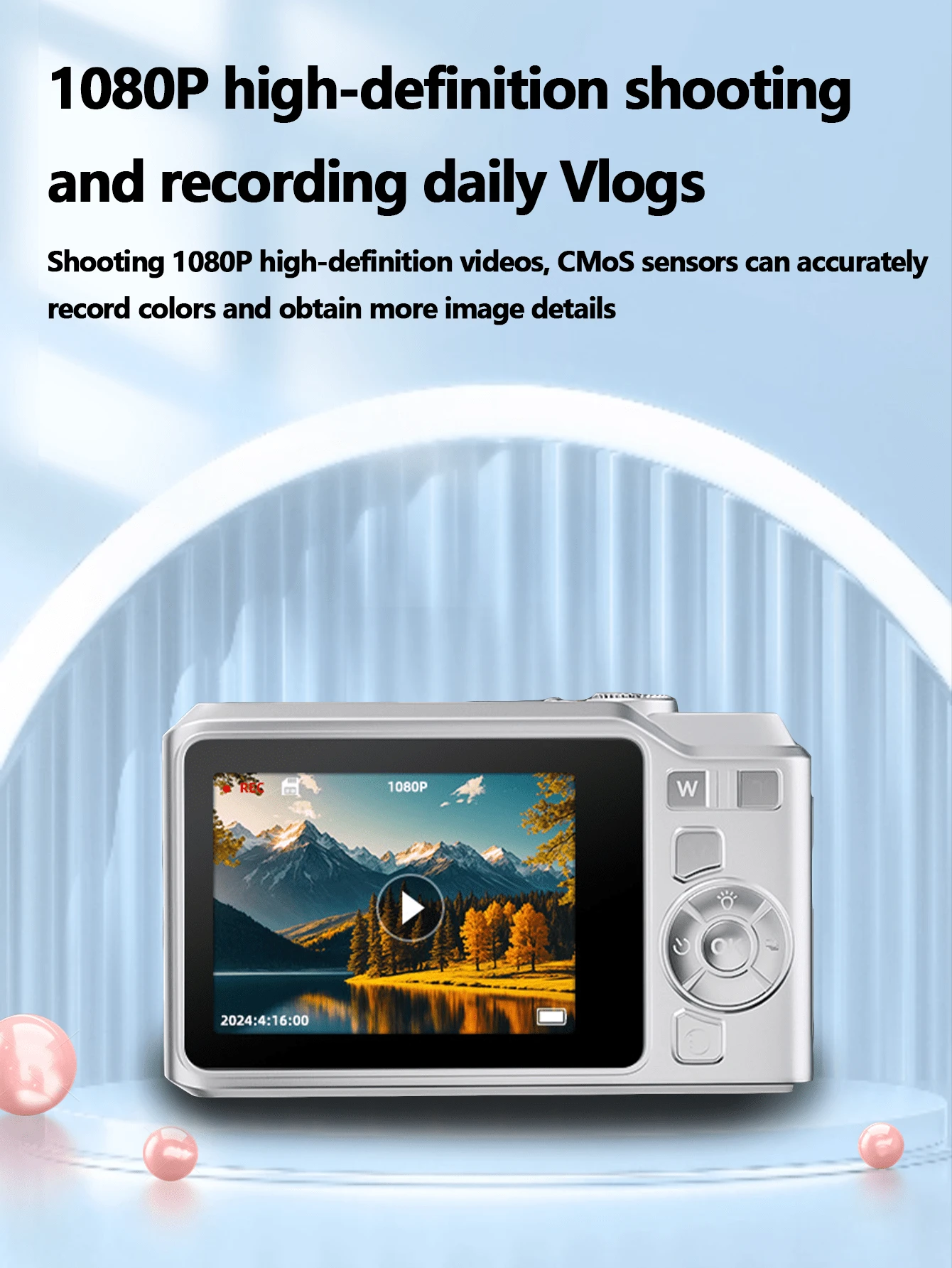 New 1080P Camera Digital Camera Carry-On Retro Card Camera | SHEIN USA