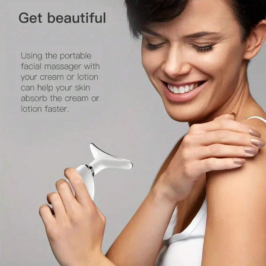 Face And Neck Massager,Multifunctional Facial Skin Care Tools,3/7 Color ...