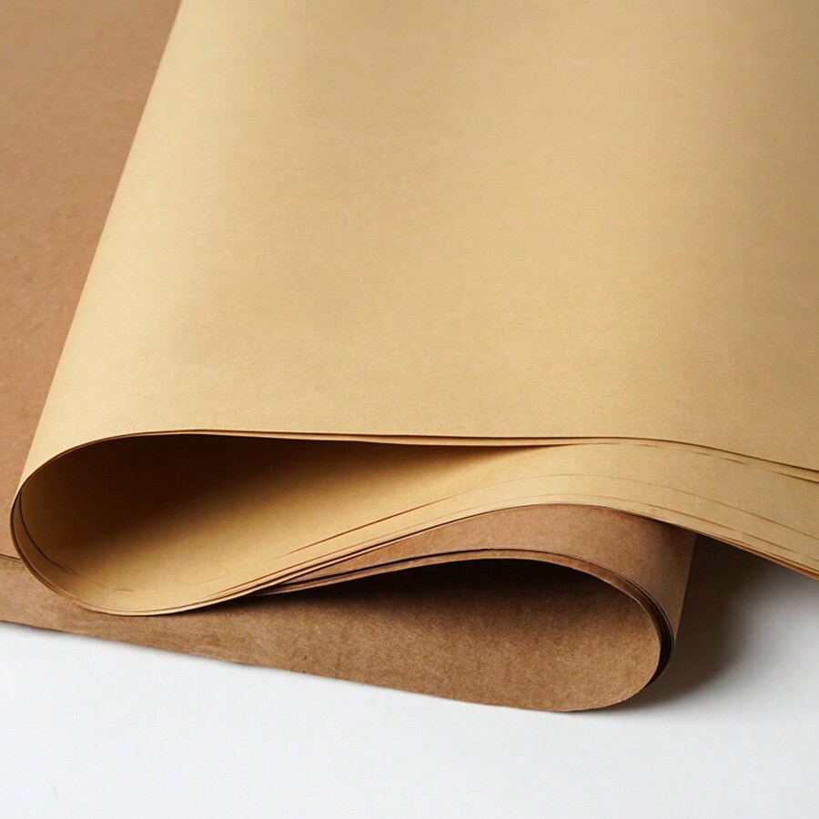 50 ورقة من ورق الكرافت البني للأدوات المكتبية بحجم A4 وورق الحرف البني ...
