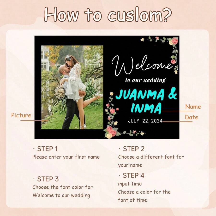 Wedding Entrance Sign, Welcome Wedding Sign, Arch Wedding Decor ...