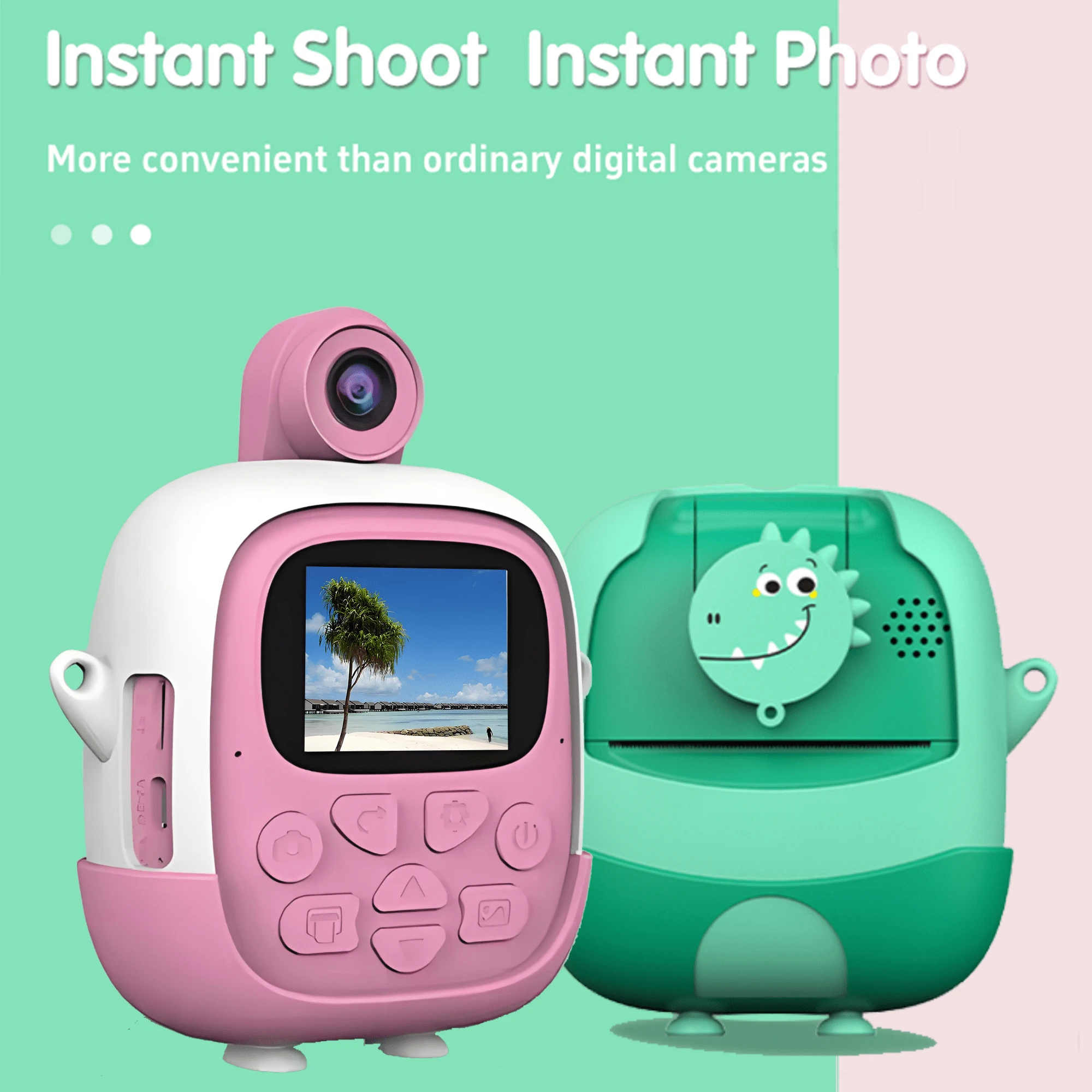 Digital Camera Toys Instant Print Thermal Print Camera Instant Print ...
