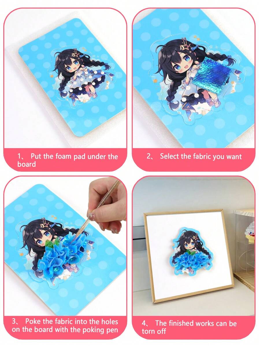 24 Sheets Arts And Crafts Kits For Girls, DIY Princesses Puncture ...