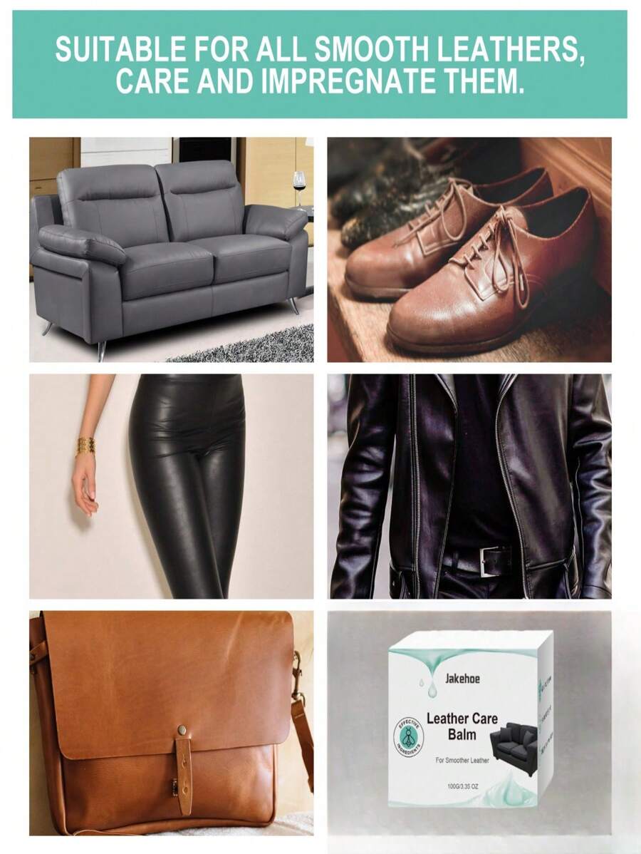 Leather Care Balm For Cleaning, Conditioning, And Polishing Genuine ...