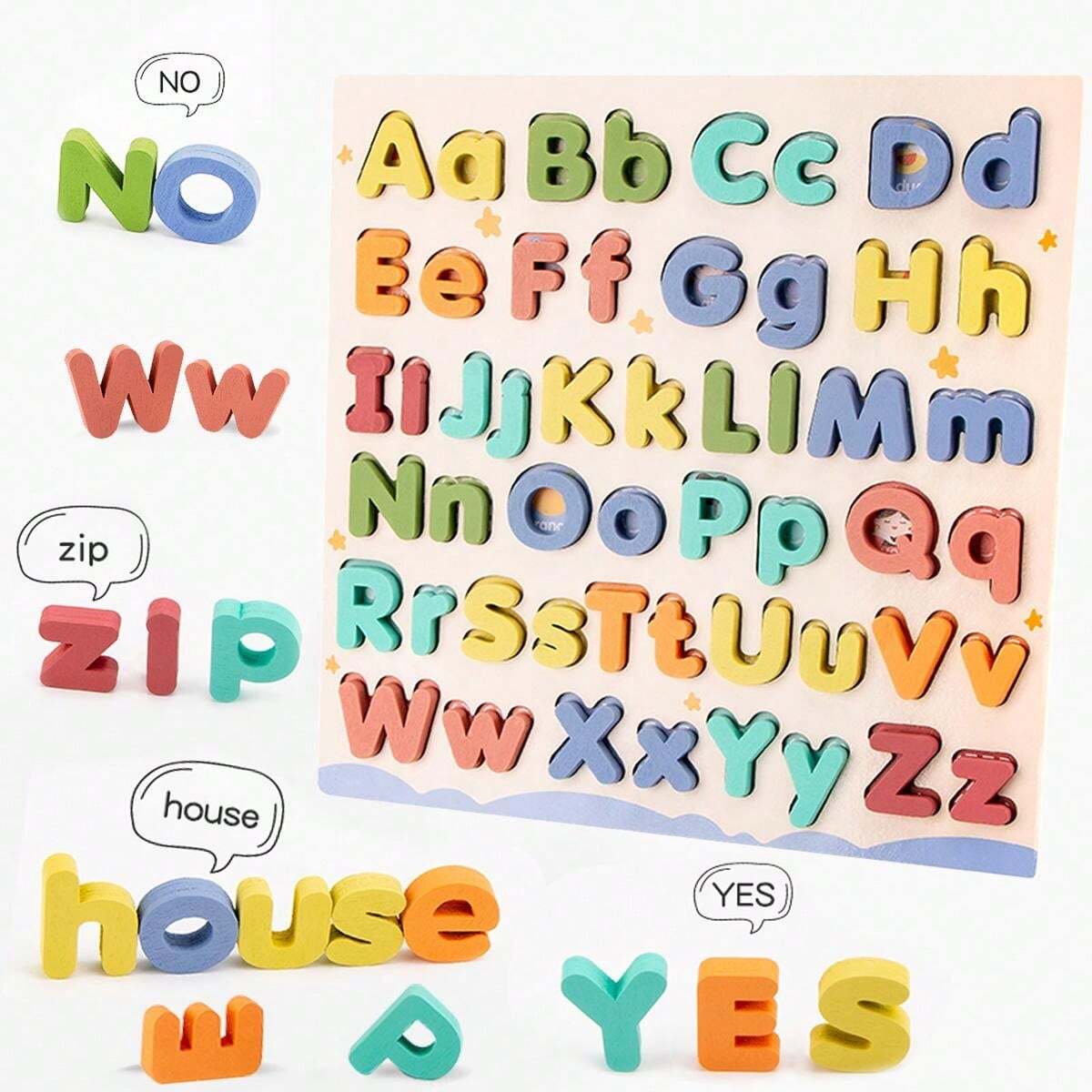 Children's Upper And Lower Case Letter Cognitive Stereoscopic Spelling ...
