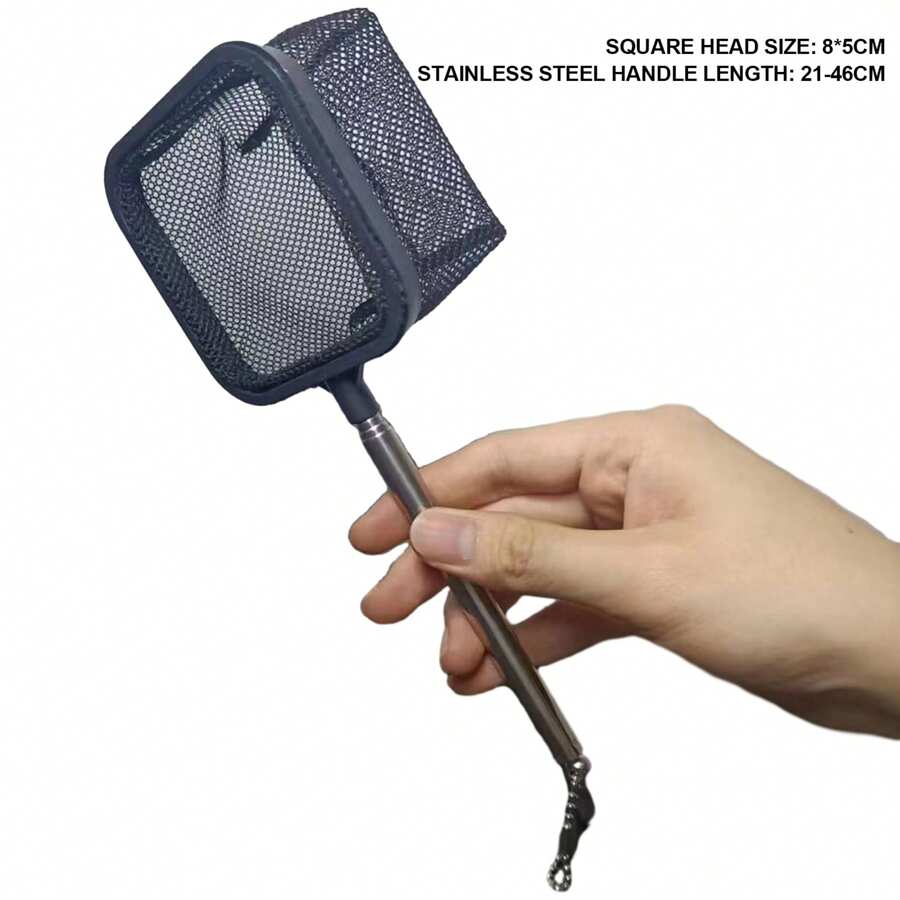 Fish Tank Shrimp Net Reinforced Frame Aqurium Net With Extendable Long ...