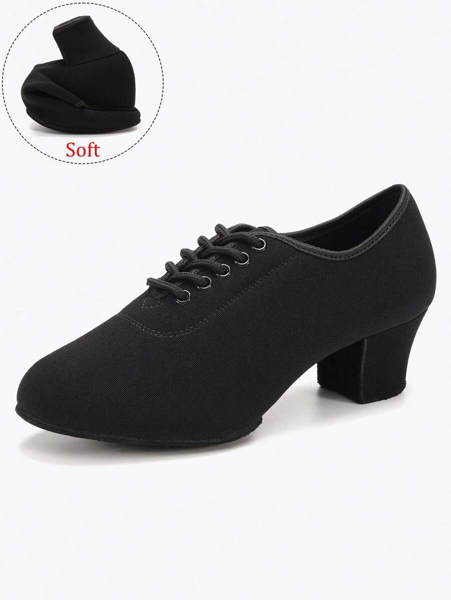 Women's Latin Dance Shoes Lace-Up Ballroom Modern Salsa Rhythm Teaching ...